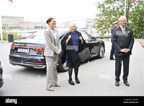 Swedens Princess Christina Crown Princess Victoria And King Carl Xvi
