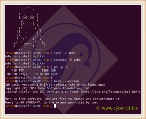 Linux Unix Jobs Command Examples Nixcraft