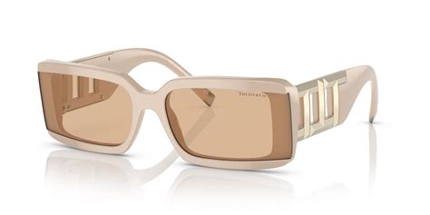 Tiffany And Co Tf4197 S 62 17 With Brown Lenses And Beige Frame