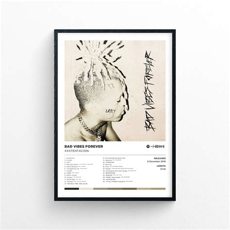 Xxxtentacion Bad Vibes Forever Poster Print Rapper Posters