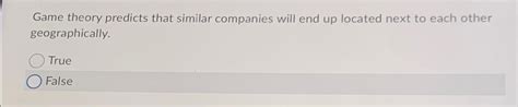 Solved Game Theory Predicts That Similar Companies Will End