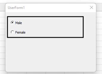 Introduction Of Option Button In Excel Vba