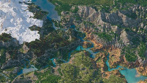 Minecraft Custom Terrain Rendered Thousands Of Blocks Out R