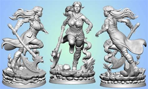 Convert Photo To 3d Model 3d Figurine Fantasy Dnd Miniature For 3d
