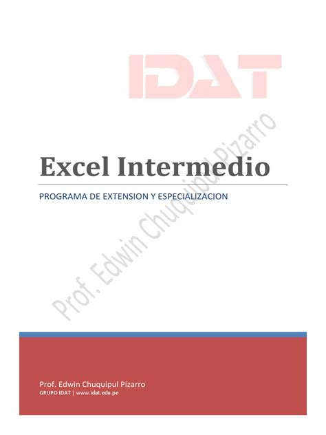 manual excel intermedio descargar gratis pdf matriz matemáticas