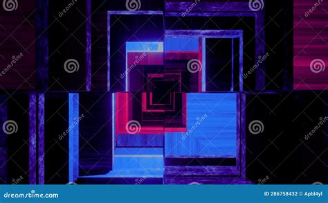 abstract tunnel with polygonal frames loop 3d animation sacred