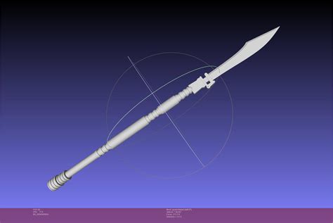 Star Wars Last Jedi Praetorian Guard Bladed Staff 3d Model By Julian