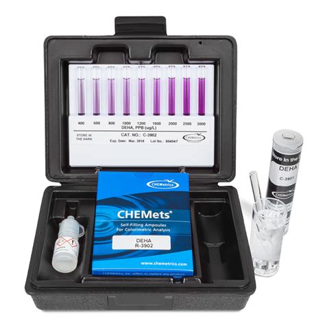 Chemetrics Deha Test Kit Osprey Scientific Inc