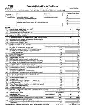 Form 720 Rev April 2014 Irs Fill And Sign Printable Template Online