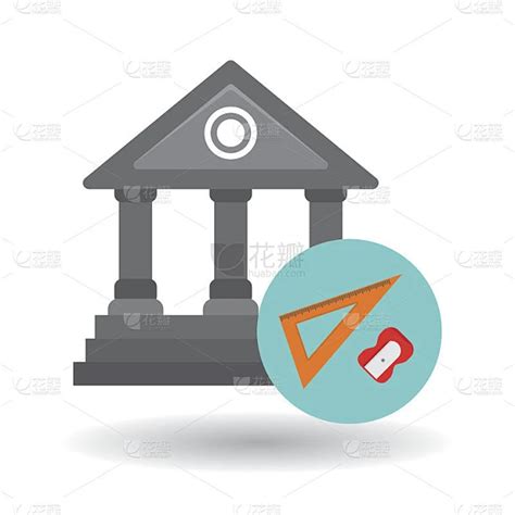 回到学校设计的平面插图素材 花瓣网