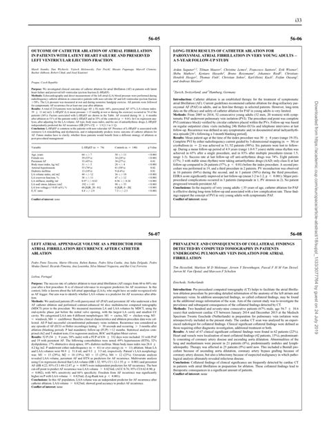 Pdf 56 07 Left Atrial Appendage Volume As A Predictor For Atrial