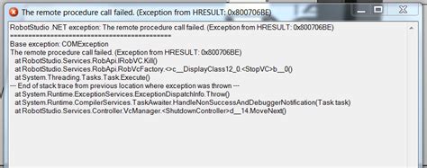 restart issue — abb robotics user forums