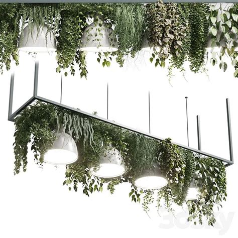 Pot Light Pendant Plant Light Hanging 08 3ds Max Model