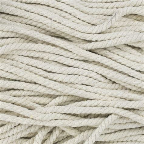 Twisted Natural Cotton Rope 1 4 Inch Solid Colors Variety Of
