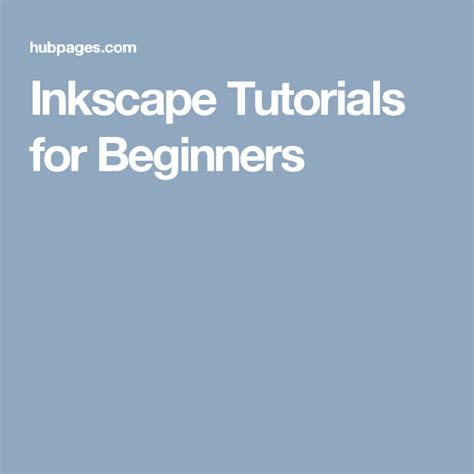 Inkscape Tutorials For Beginners Svg Togobery