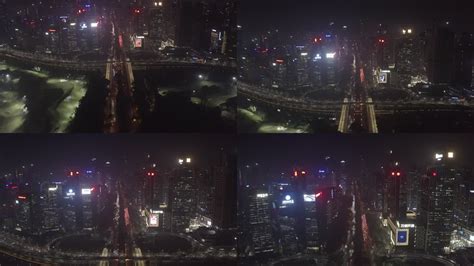 深圳深南大道cbd夜景4k航拍视频素材下载编号25287776光厂vj师网