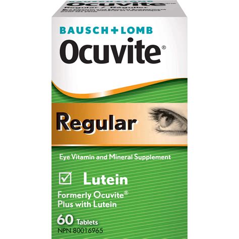 Ocuvite Regular Eye Vitamins Daily Supplement With Antioxidants