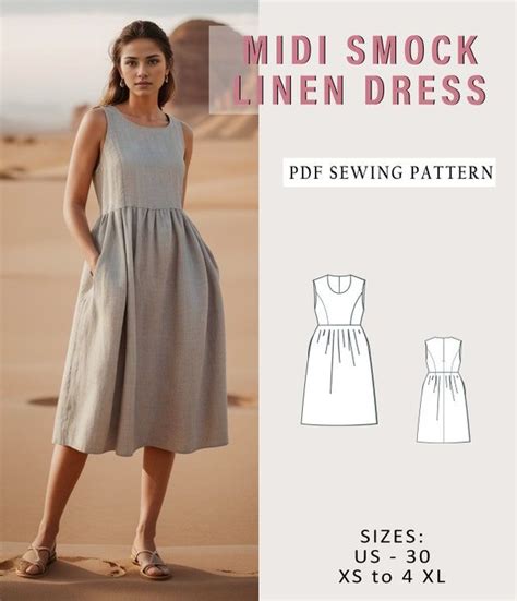Yspatterns Etsy Canada Linen Dress Pattern Sewing Dresses