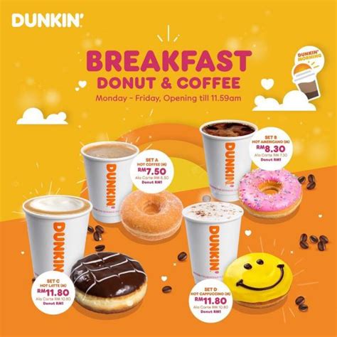 7 Feb 2023 Onward Dunkin Breakfast Donut And Coffee Promotion