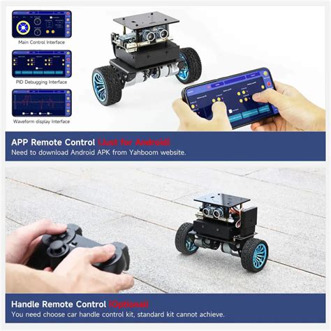 Yahboom Stm32 Self Balancing Robot Car Handle Control Kit Robotshop