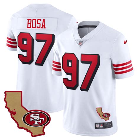 Mens Nick Bosa San Francisco 49ers 1994 California State Map Patch