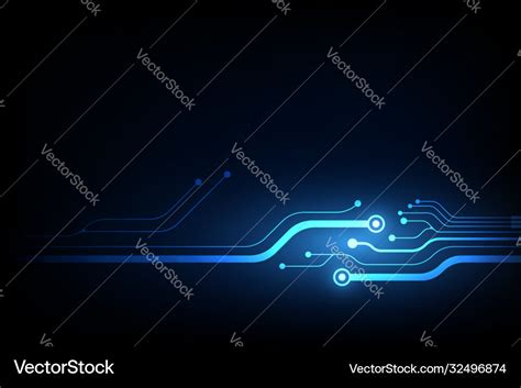 Abstract High Tech Circuit Board Royalty Free Vector Image