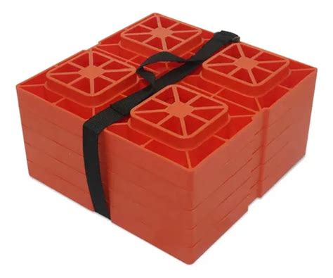 Almofada De Nivelamento Heavy Duty Rv Niveling Blocks Interl Frete Grátis