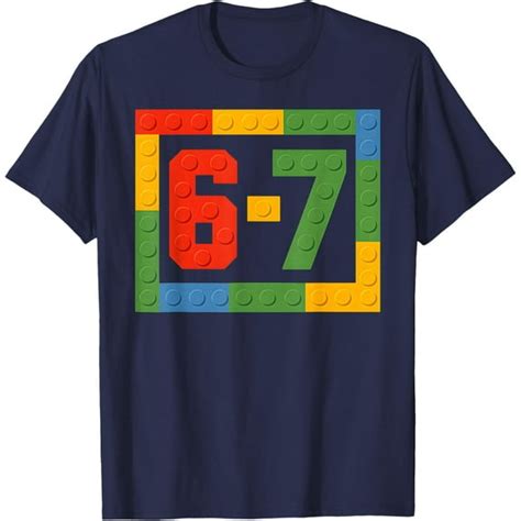 Building Blocks Six Seven Funny Meme T Shirt