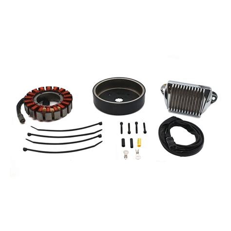 V Twin Mfg 50 Amp Alternator Charging System Kit For Harley Touring