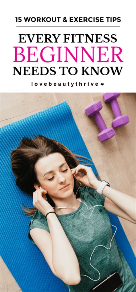 15 Workout And Exercise Tips Every Fitness Beginner Needs To Know • Love Beauty Thrive