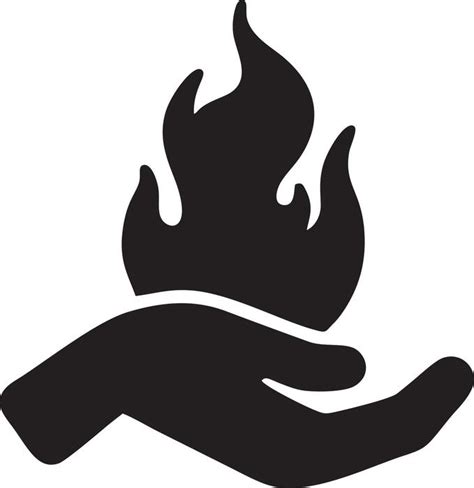 Hand Holding Fire Vector Art Icons And Graphics For Free Download