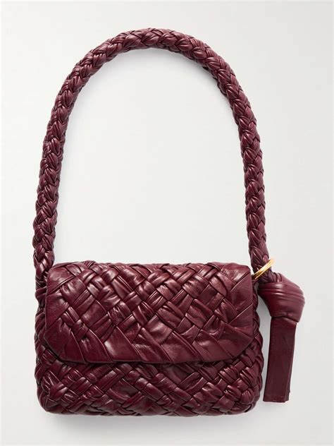 Bottega Veneta Kalimero Città Small Gathered Intrecciato Leather