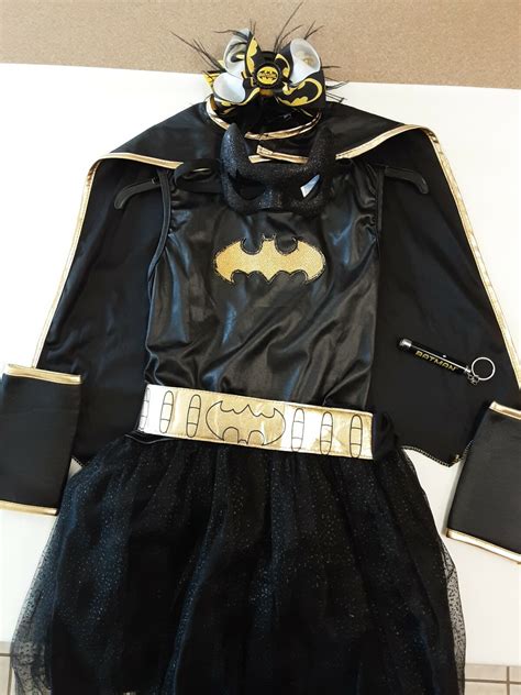 Dc Comics Batgirl Costume Tu Tu Dress W Cape Glovett… Gem