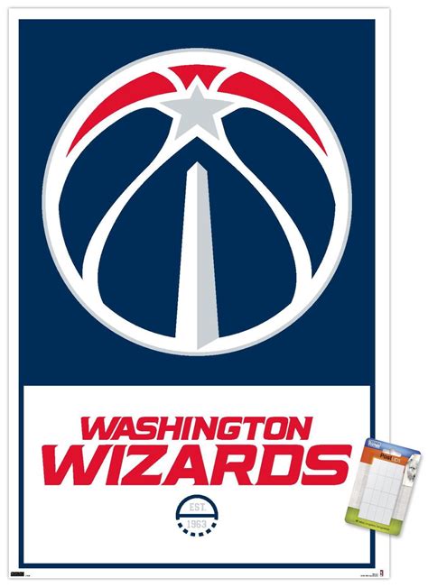 Nba Washington Wizards Logo 21 Wall Poster 14725 X 22375