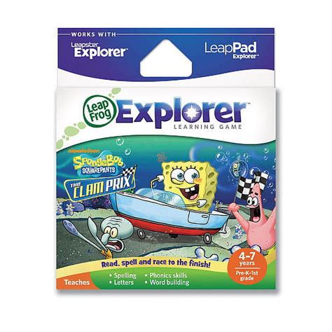 Leapfrog Spongebob Squarepants The Clam Prix Learning Game