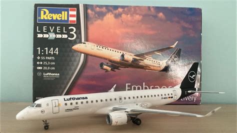 Revell Lufthansa Embraer E190 Assembly Youtube