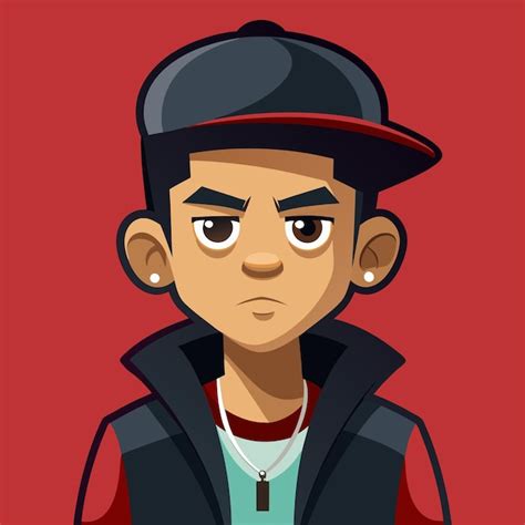 Teenage Gangster Cartoon Character Premium Ai Generated Image