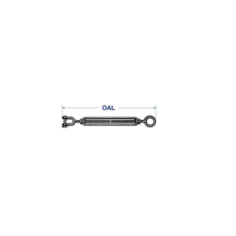 Tb105 J E Jaw And Eye Carbon Turnbuckle Assemblies Rated Capacity 2200