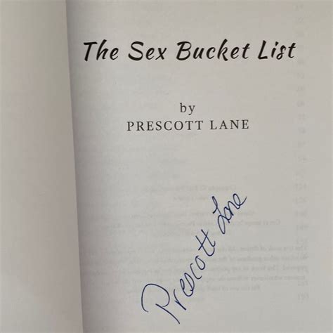 The Sex Bucket List By Prescott Lane