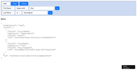 React Querybuilder Antd Example Codesandbox