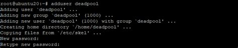 how to create a sudo user on ubuntu 20 04