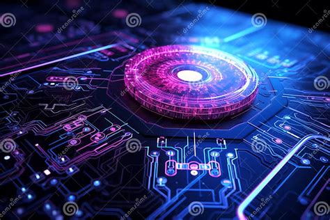 Circuit Board With Quantum Chip Technology With Cpu Processor That Is Capable Of Running