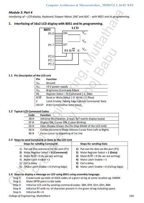 Ktu Ect206 Mod 3 Part 4 Computer Architecture And Microcontrollers