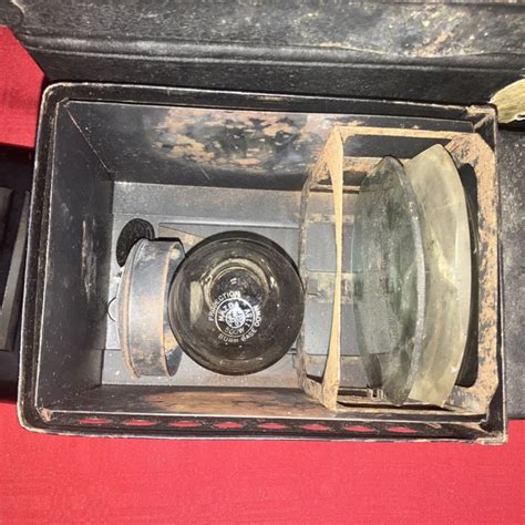 Antique Bausch And Lomb Optical Co Glass Slide Projector Magic Lantern Rochester £85 31