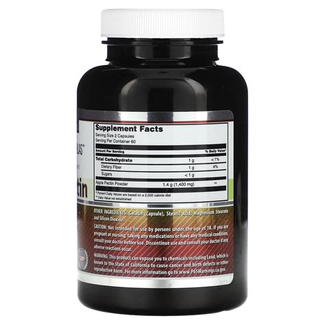 Apple Pectin 700mg 120 Capsules — Vitality Nutrition