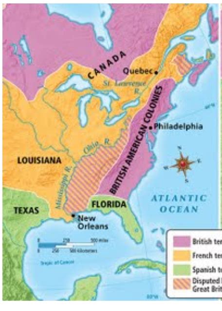 French And Indian War Map Mr Tessin