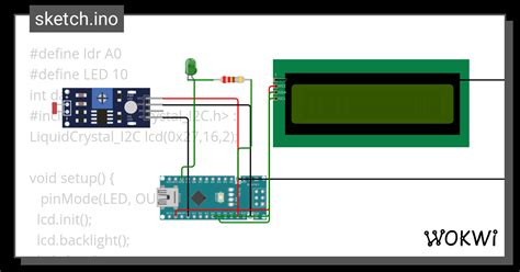 LCD With LDR By Belal Wokwi ESP STM Arduino Simulator