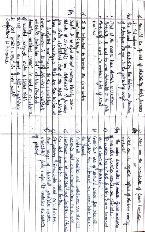 Class 9 The Story Of Village Palampur Notes Question Answer Pdf