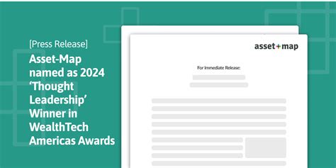 Asset Map Named As 2024 ‘thought Leadership Winner In Wealthtech