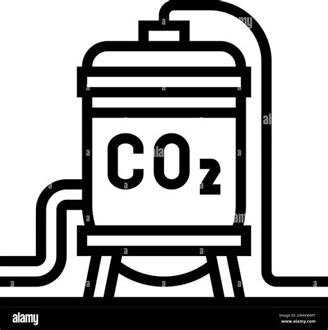 Storage Carbon Line Icon Vector Illustration Stock Vector Image And Art Alamy